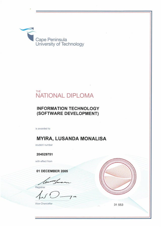 NATIONAL DIPLOMA - INFORMATION TECHNOLOGY | PDF | Technology Industry ...