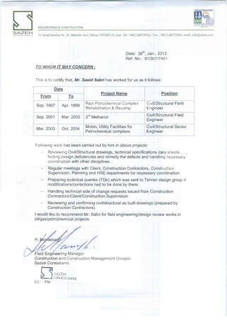 Recommandation-Mr.Sabri | PDF