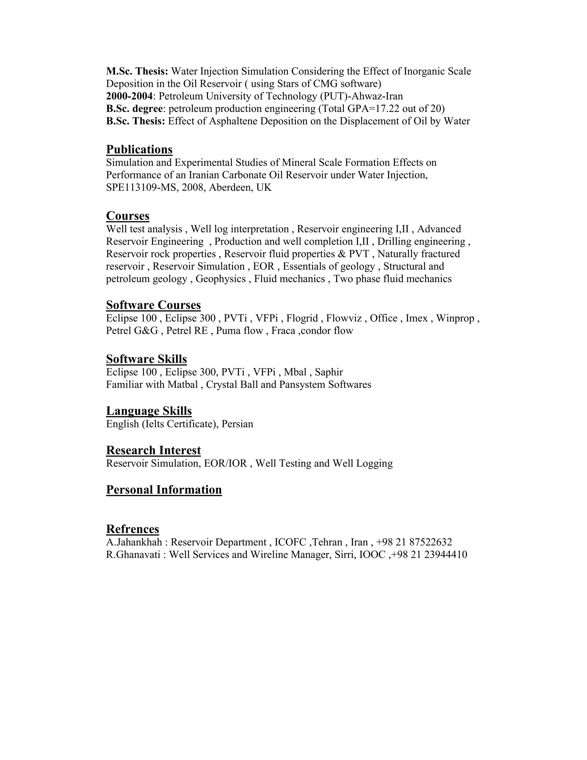 hamid_fakhri_Resume1 | PDF