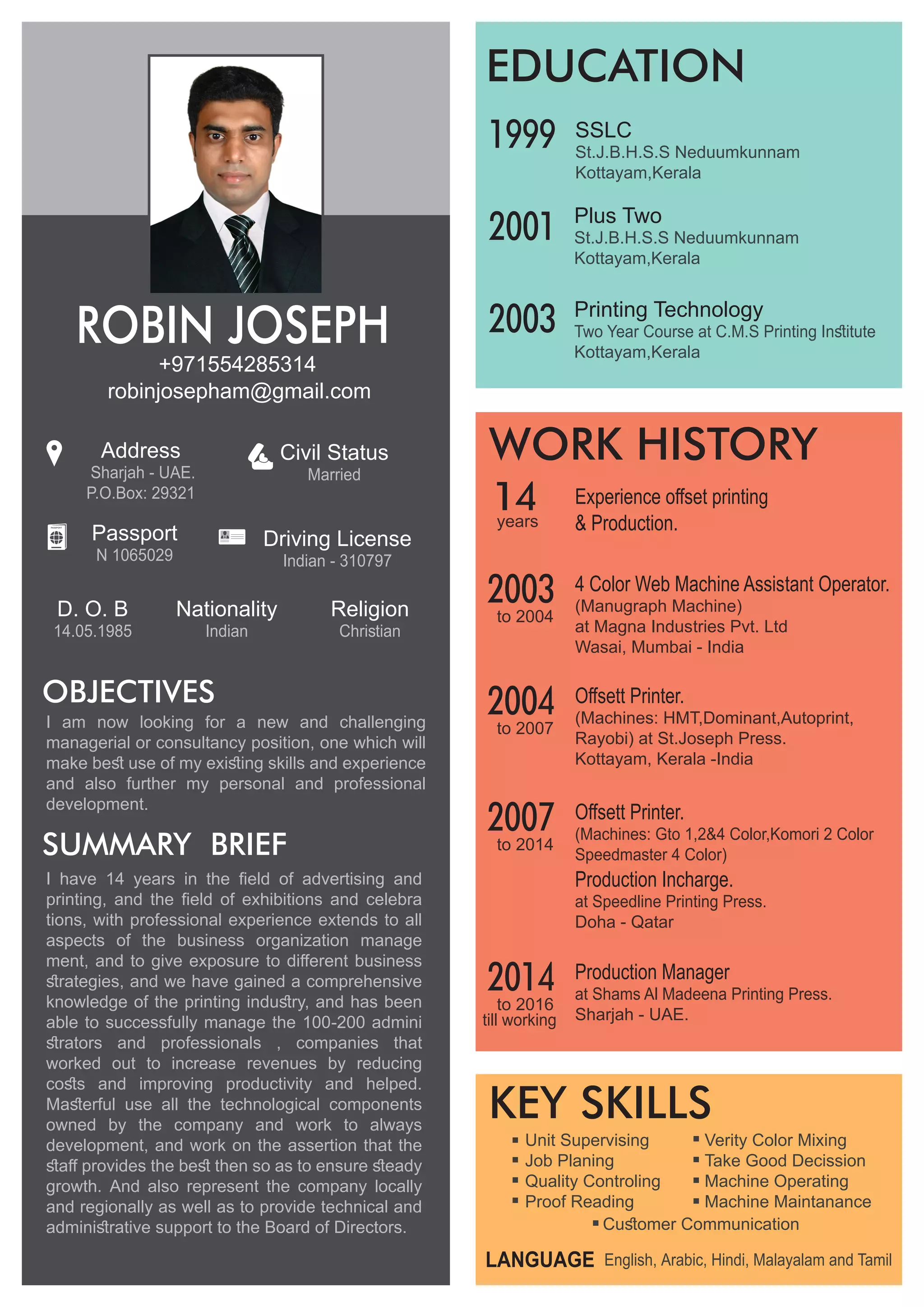 Robin CV (1) | PDF