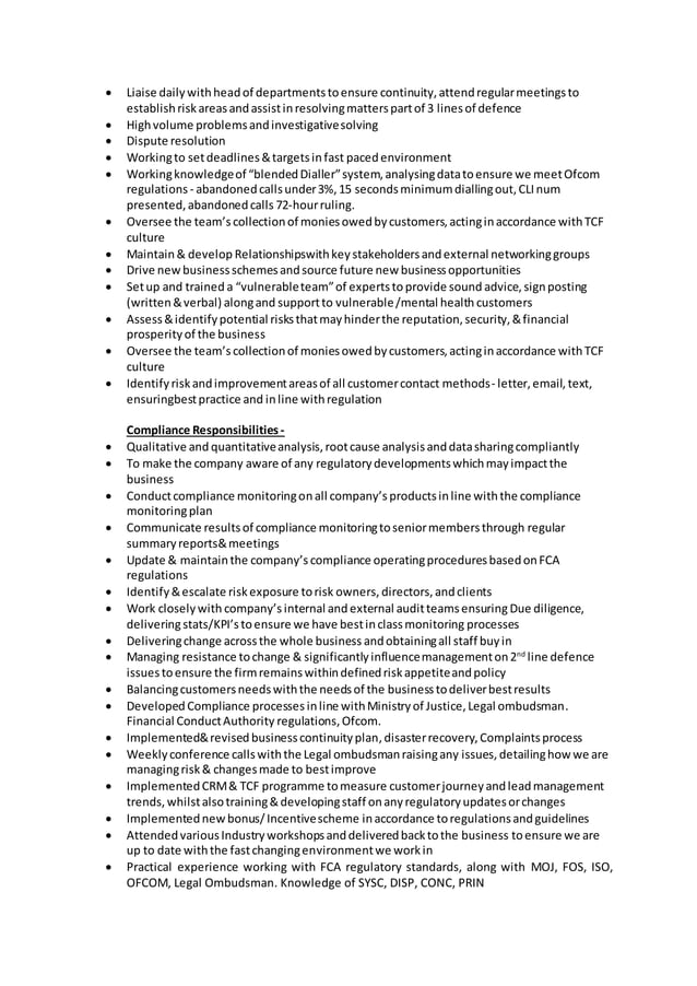 Lesley Wilson CV | PDF