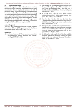 Implementation of Low Cost Radon Measuring System for Air Quality Monitoring | PDF