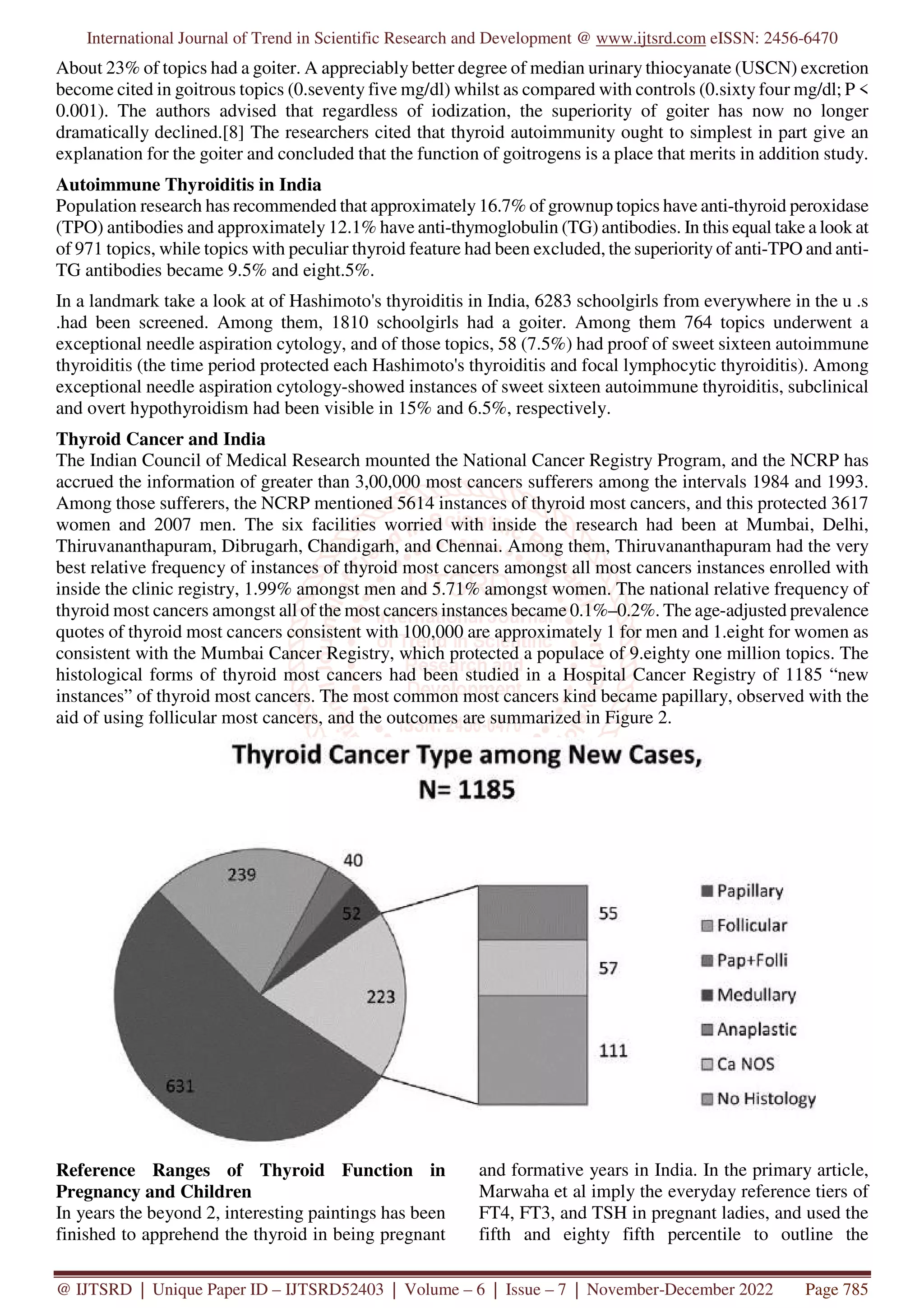 Thyroid Disorder in India An Epidemiological Perspective | PDF