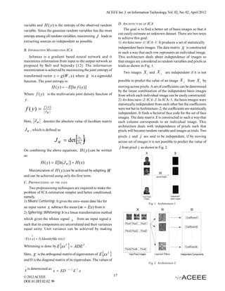 An Information Maximization approach of ICA for Gender Classification | PDF