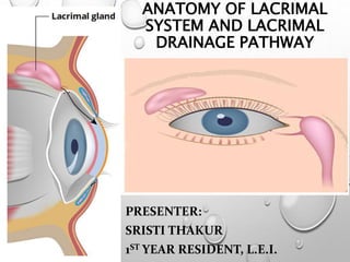 Anatomy and Physiology of Lacrimal system | PPTX