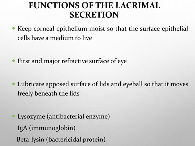 Anatomy and Physiology of Lacrimal system | PPTX | Eye and Vision ...