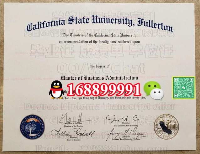 California State University, Fullerton degree offer diploma Transcript | PPT