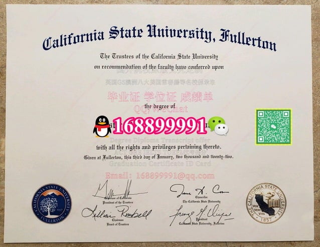 California State University, Fullerton degree offer diploma Transcript | PDF