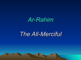 99 Names of Allah | PPT