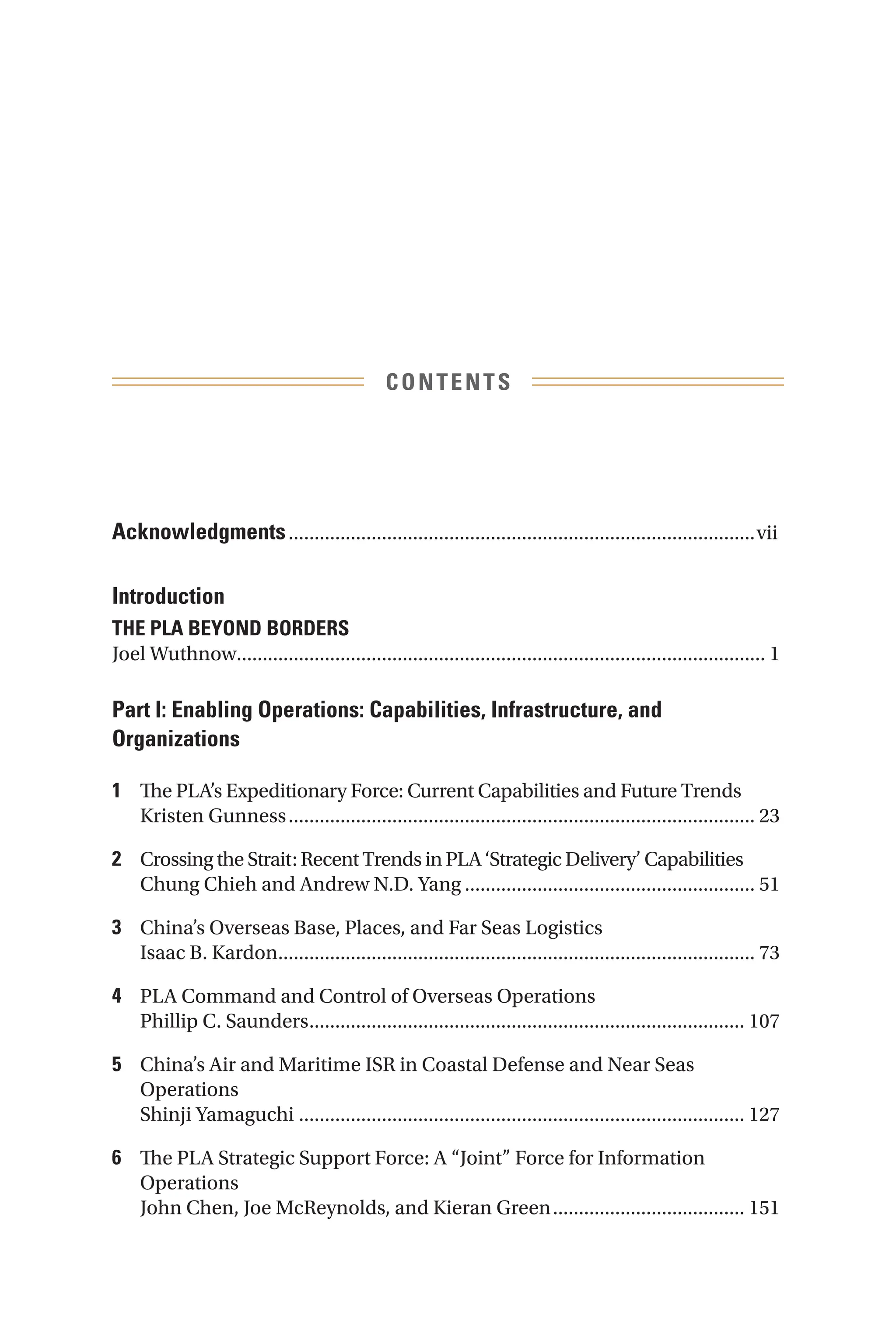 The PLA Beyond Borders: Chinese Military Operations in Regional and ...