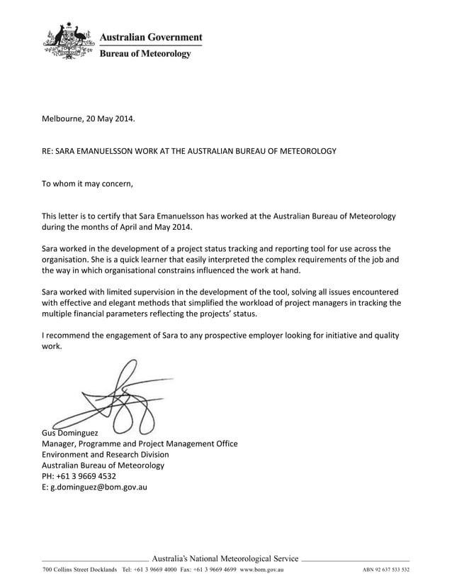 Sara Emanuelsson BOM Reference | PDF