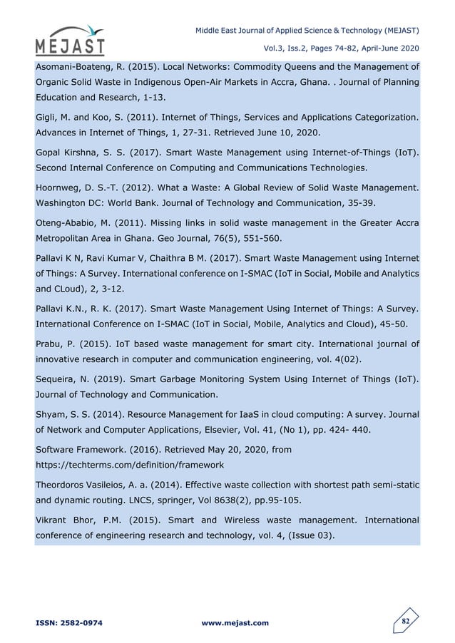 Smart Garbage Monitoring System using Internet of Things | PDF