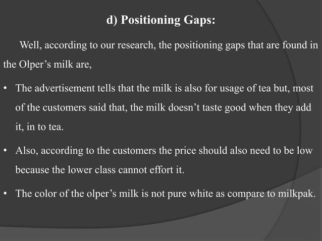 Group Presentationon Olpers | PPT