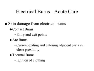 Electrical Burns Entry Exit