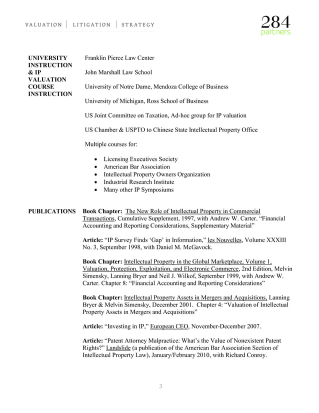 Michael Lasinski CV - October 2015 | PDF