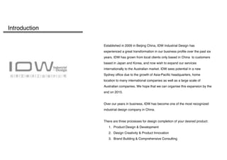 IDW INFORMATION PACK | PPT