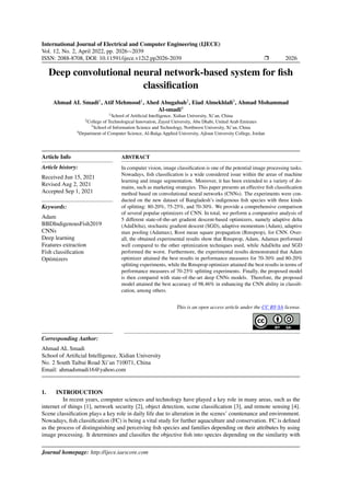 Deep convolutional neural network-based system for fish classification | PDF