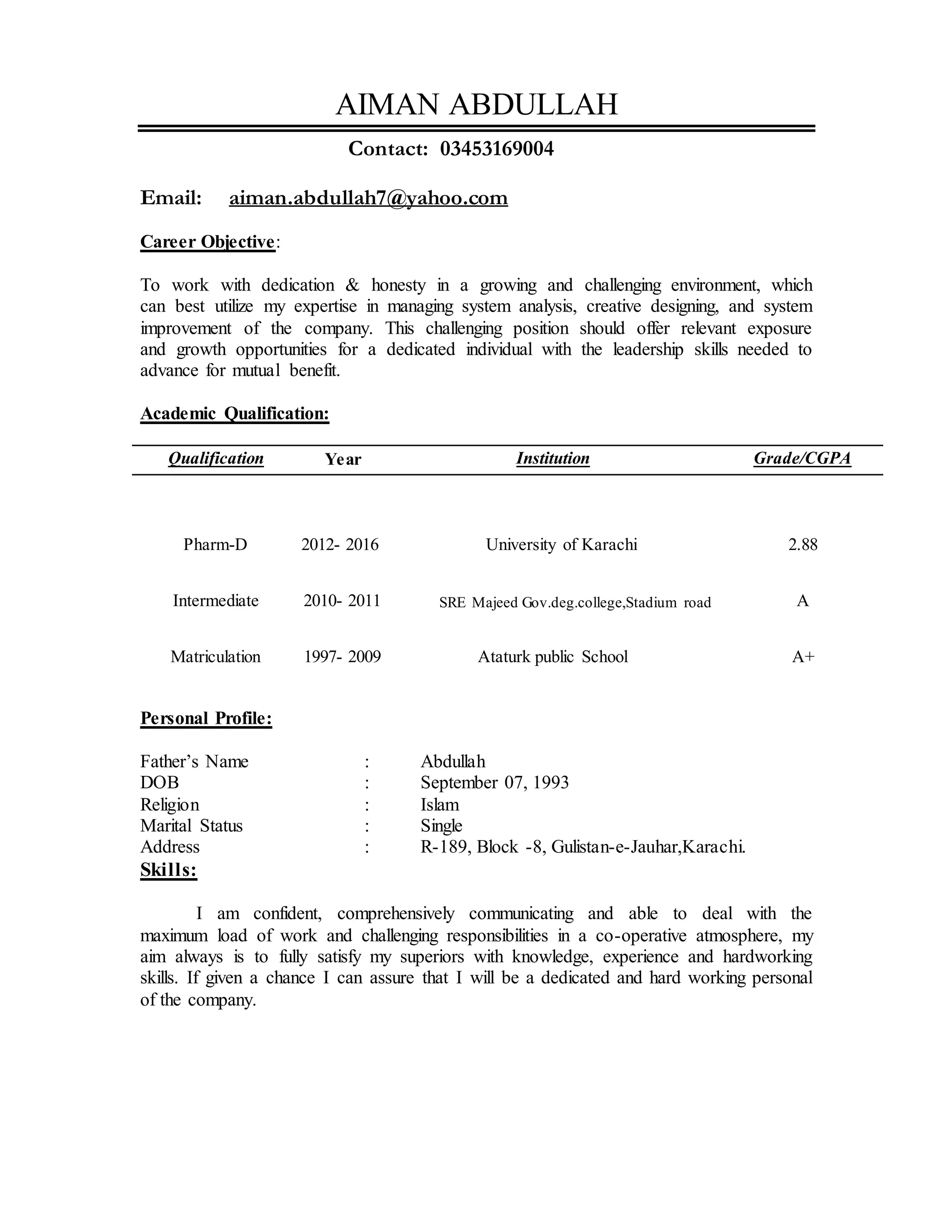 AIMAN ABDULLAH | PDF