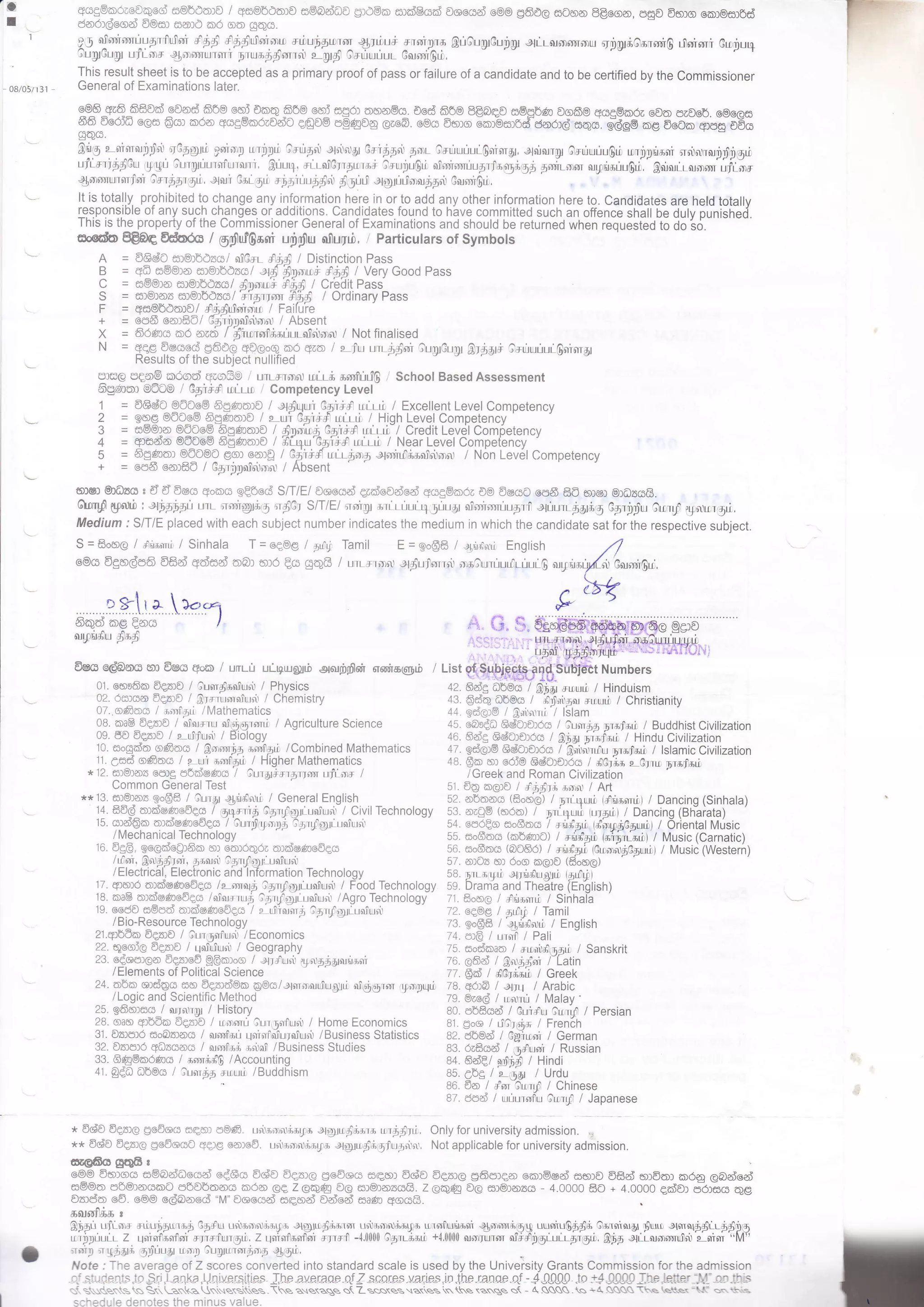 Advance Leval Certificate | PDF