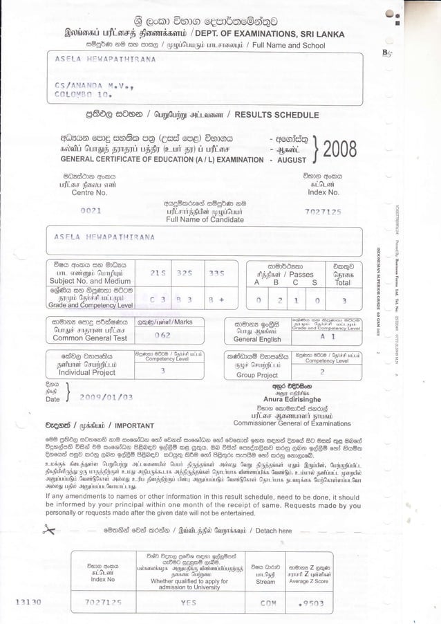Advance Leval Certificate | PDF