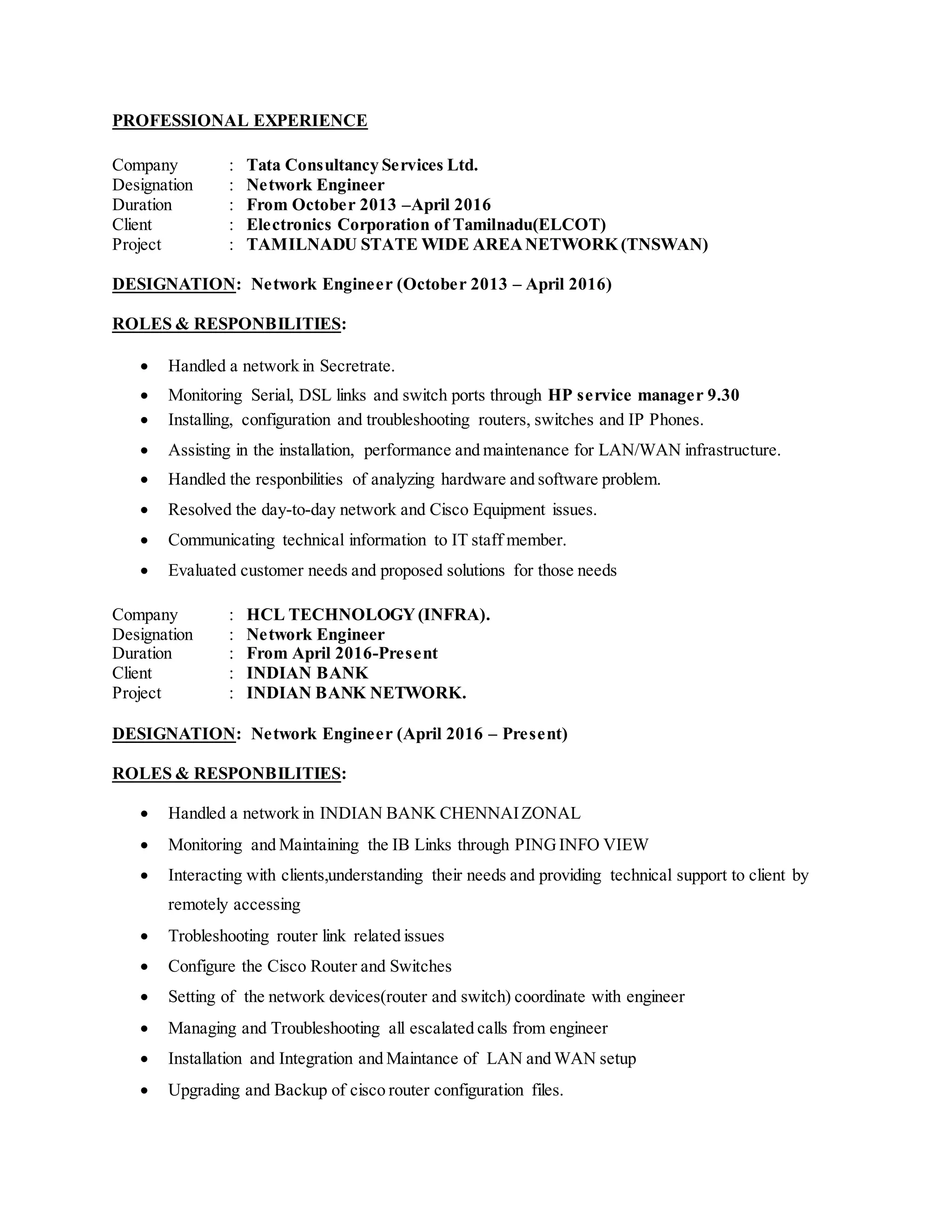 E SUNDARATHEVAN RESUME | DOCX | Computer Networking | Computing