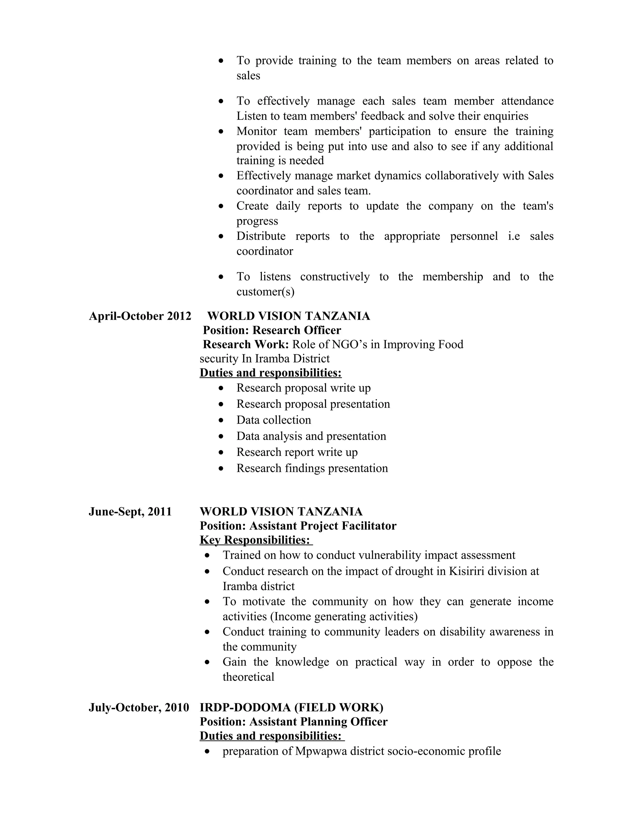 NELSON MSEMO-CV | PDF