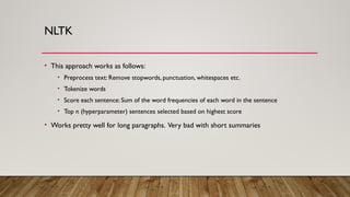 presenttat related toautomated text summ | PPTX