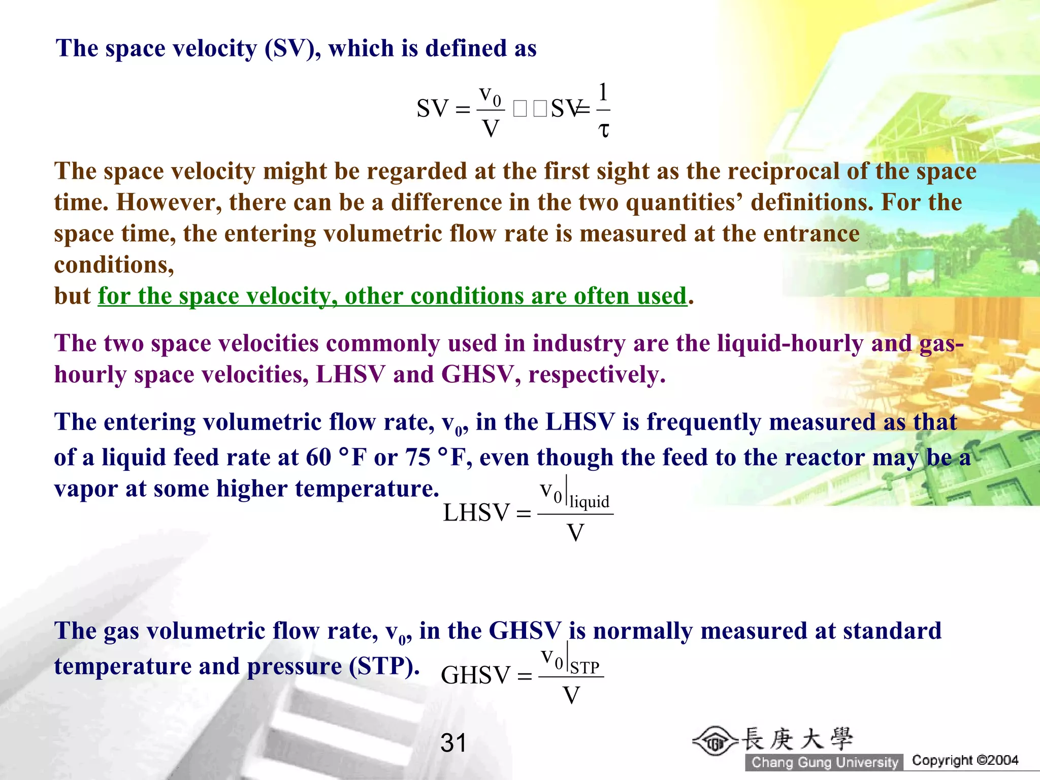 conversion and reactor sizing | PPT
