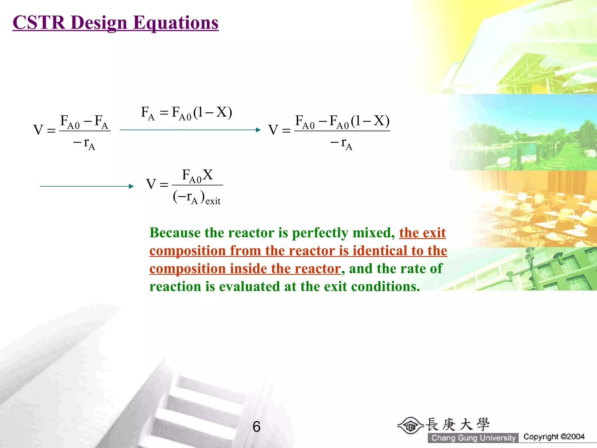 conversion and reactor sizing | PPT