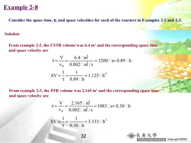 conversion and reactor sizing