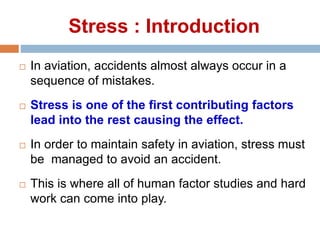 Stress in aviation | PPT