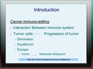 Cancer Immuno editing | PPTX