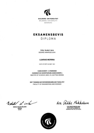 Master of Lighting Design | PDF