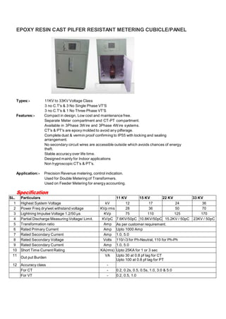 Catalogue-Oil Cooled-Resin Cast CTs-PTs-ATS | PDF