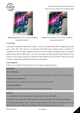 Representing Weighted Binary Codes using FPGA | PDF