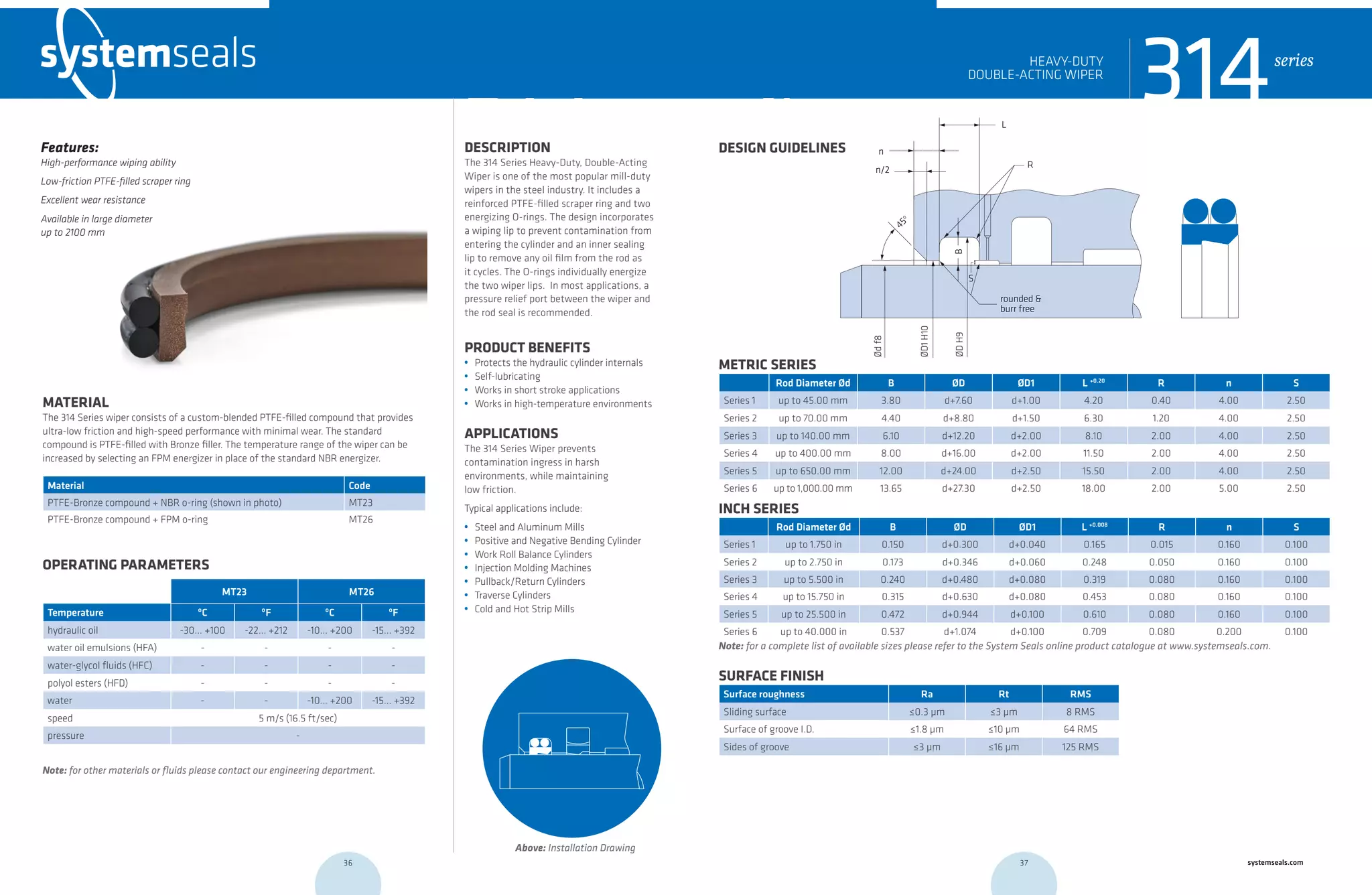 System Seals Steel Brochure | PDF