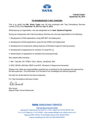 Skill_Certificate_TCS | PDF