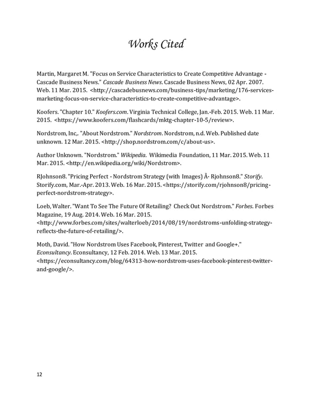 Nordstrom 4Ps Samantha Casey | DOCX