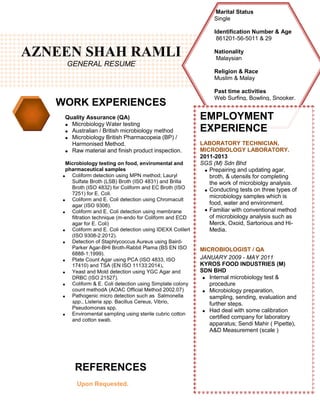 General resume Azneen Shah | PDF