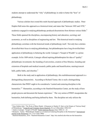 What is Philanthropic Studies | PDF