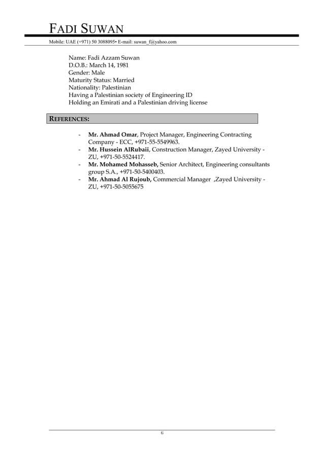 Fadi Suwan-CV | PDF