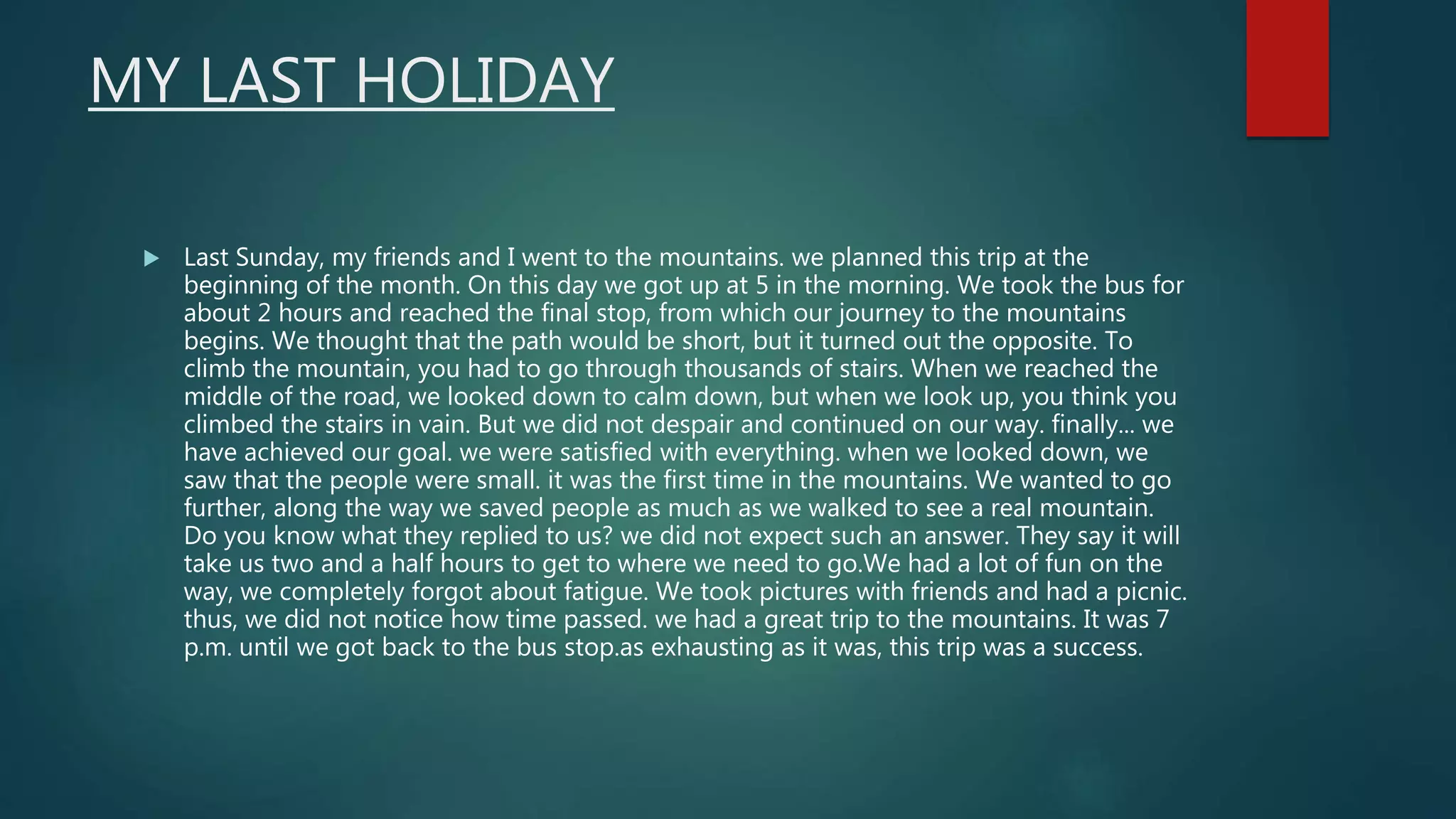 My last holiday.pptx