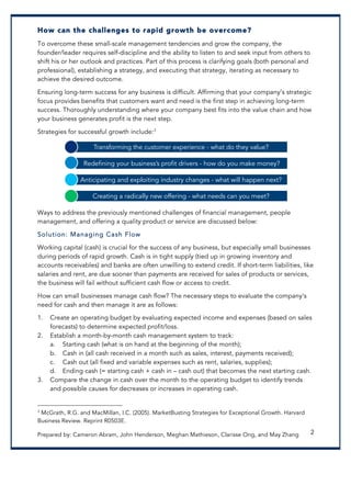 SCI White Paper-Challenges to Rapid Growth | PDF