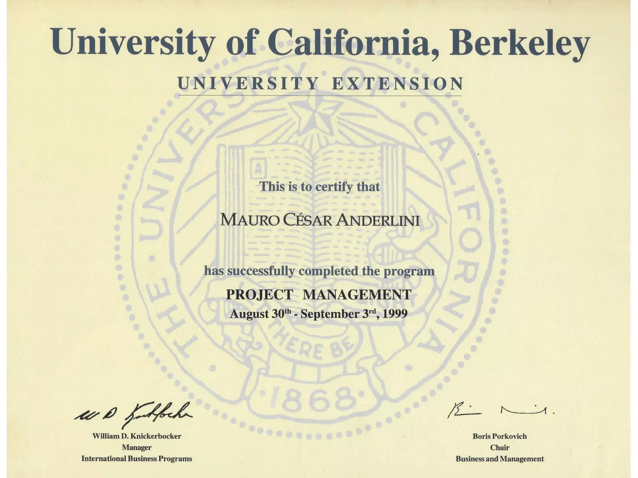 Project Management (UC Berkeley) | PPT