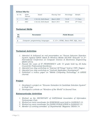 Kunal Resume | DOCX | Technology & Computing