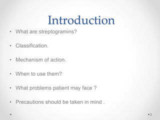 streptogramin final | PPTX