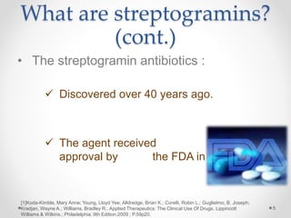 streptogramin final | PPTX
