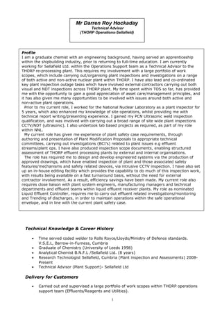 Darren CV May 2015 | PDF