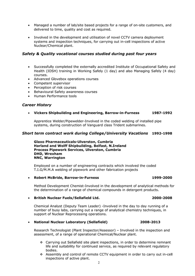 Darren CV May 2015 | PDF