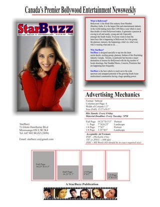 Media Kit - StarBuzz | PDF